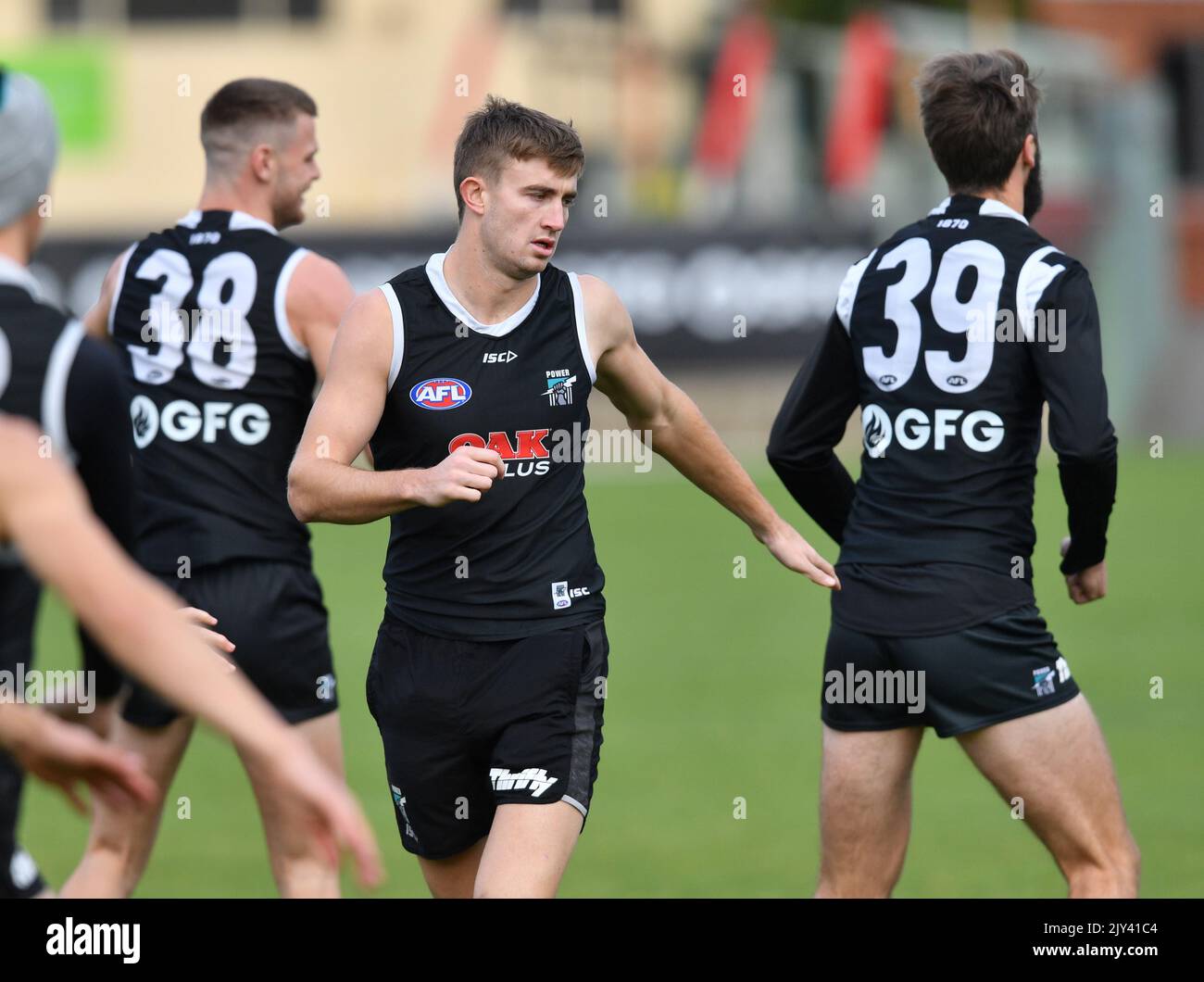 Dougal Howard of the Power is seen during a training session at ...