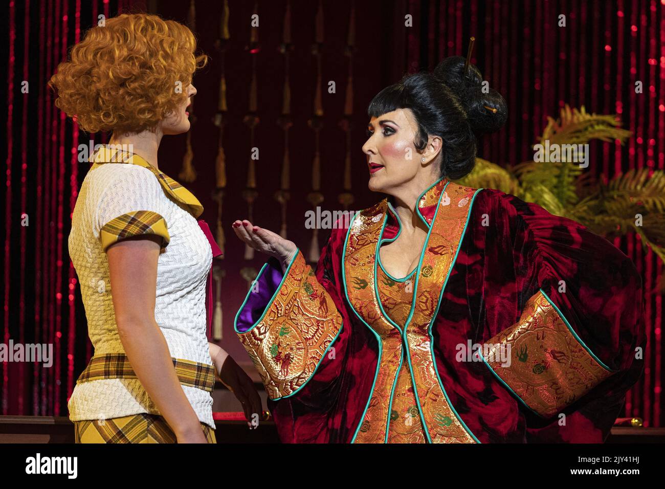 Marina Prior (right) performs as Mrs Meers alongside Annie Aitken as ...