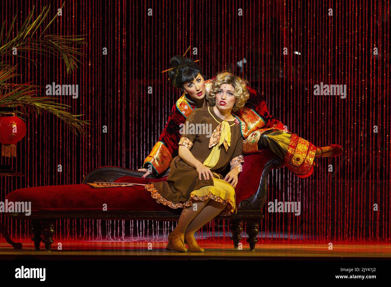 Marina Prior (left) performs as Mrs Meers along side Annie Aitken as ...