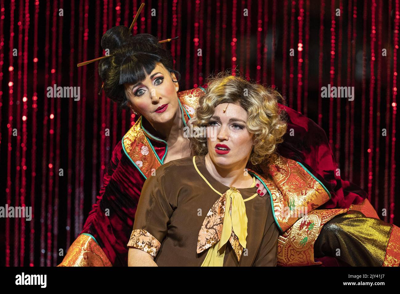 Marina Prior (left) performs as Mrs Meers along side Annie Aitken as ...