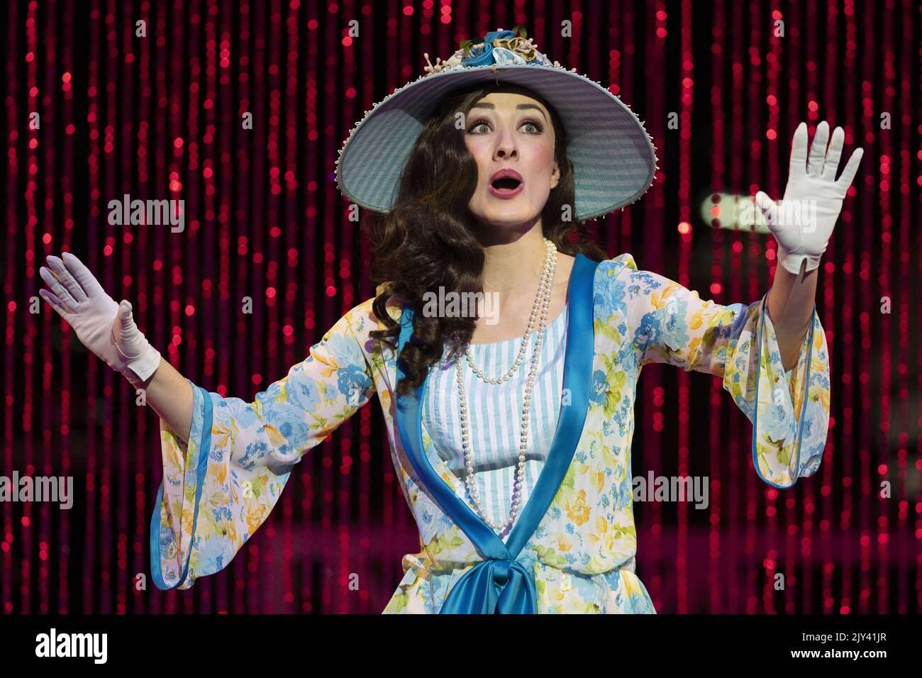 Claire Lyon performs as Ms Dorothy Brown during a Thoroughly Modern ...