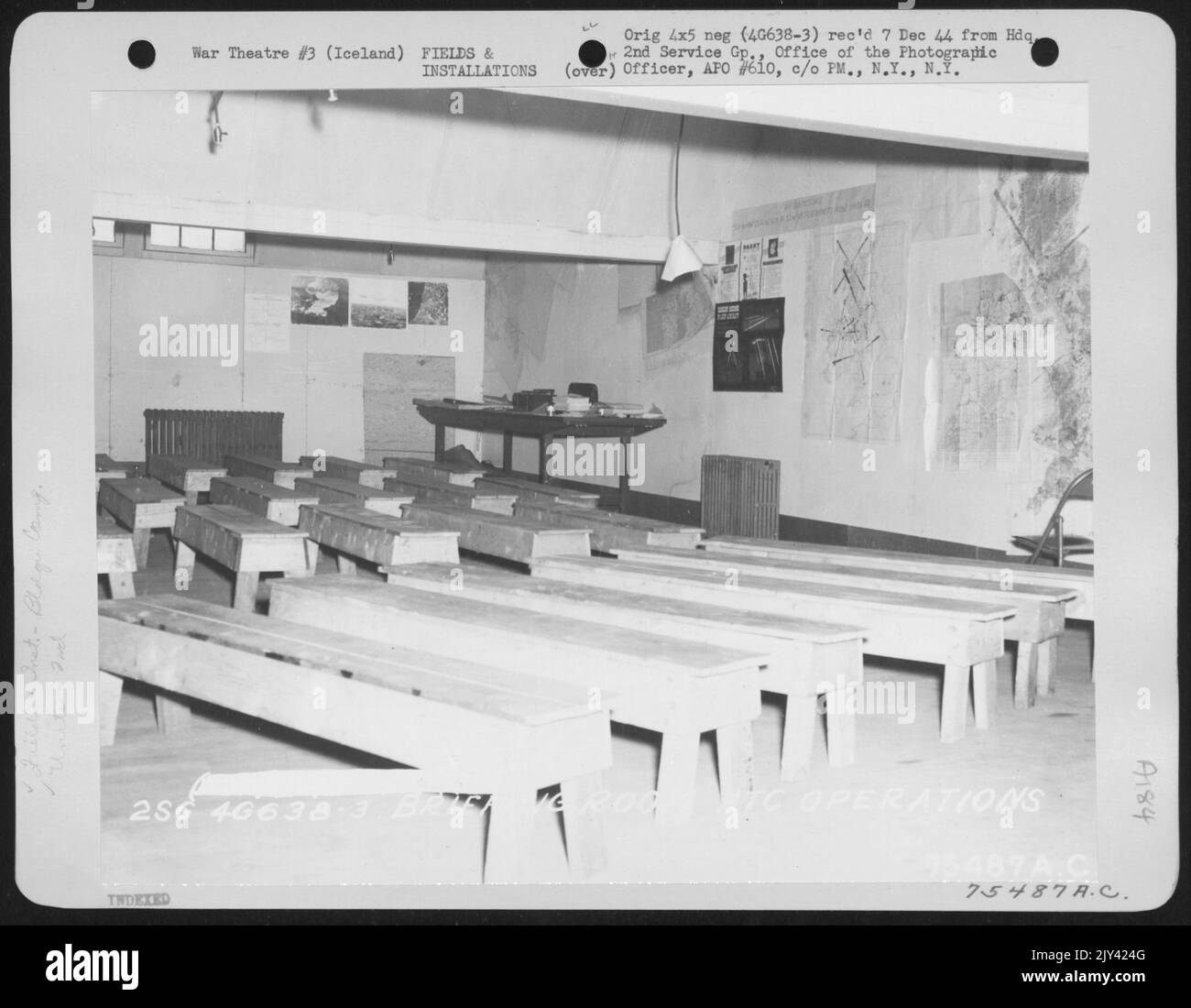 Briefing Room, Air Transport Command Operations, At An Air Base ...