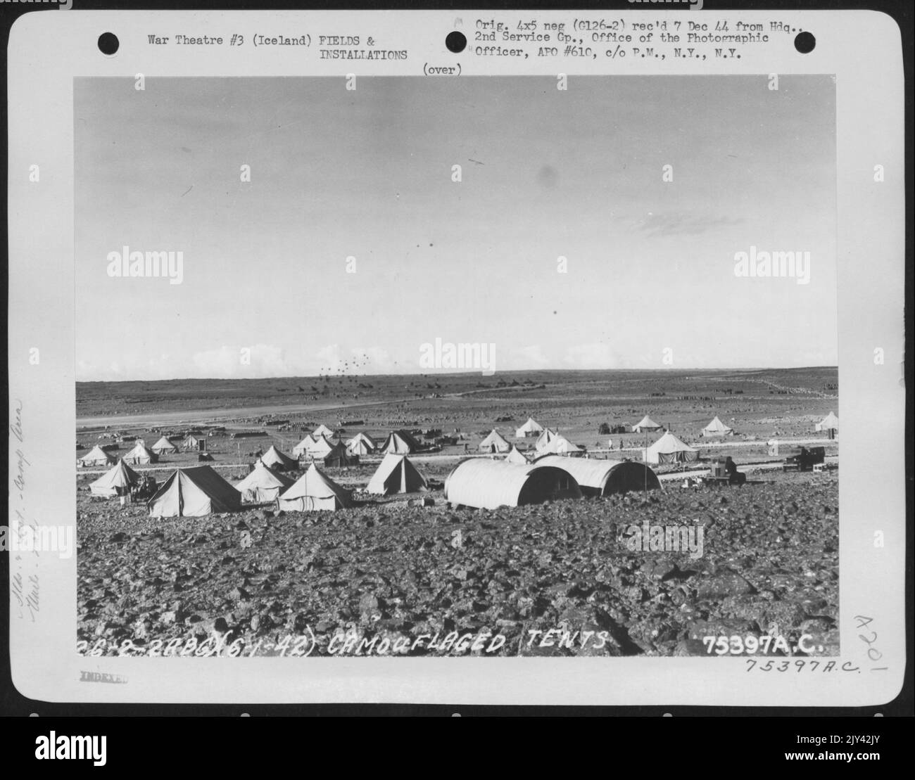 Living Quarters Of The 2Nd Air Base Group At An Airfield Somewhere In ...