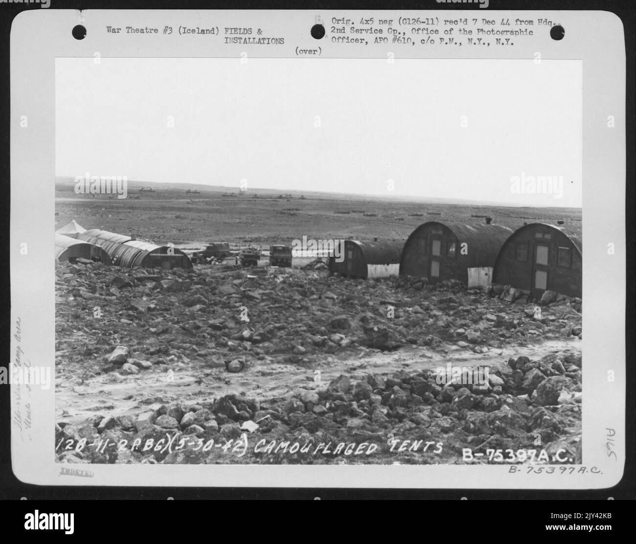 Living Quarters Of The 2Nd Air Base Group At An Airfield Somewhere In ...