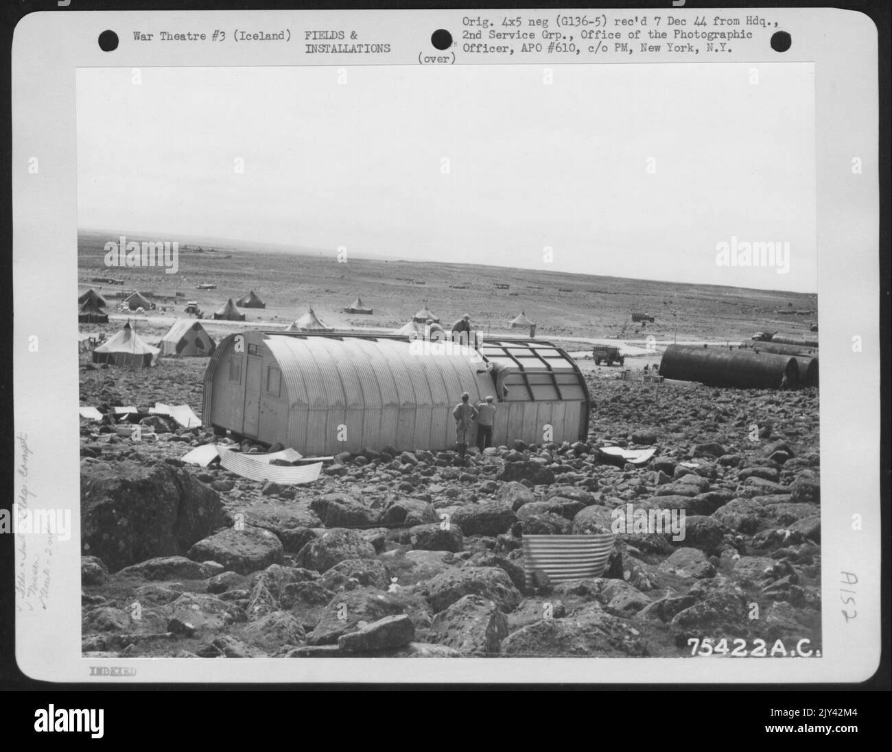 Construction Of A Nissen Hut Of The 2Nd Air Base Group At Patterson ...