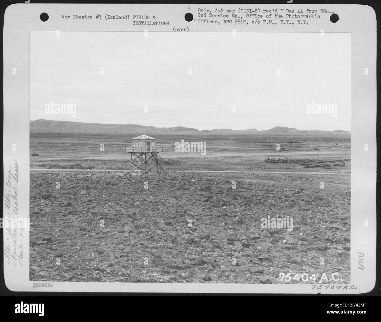 Control Tower Of The 2Nd Air Base Group At Patterson Field, Iceland, 8 ...