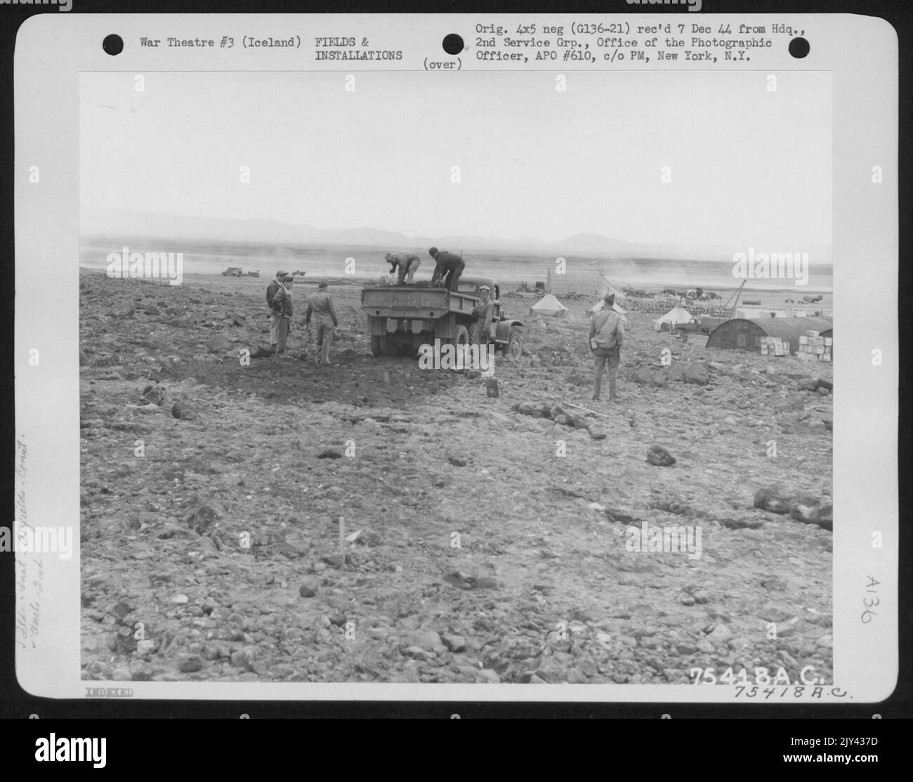 Road Construction Of The 2Nd Air Base Group Patterson Field, Iceland ...