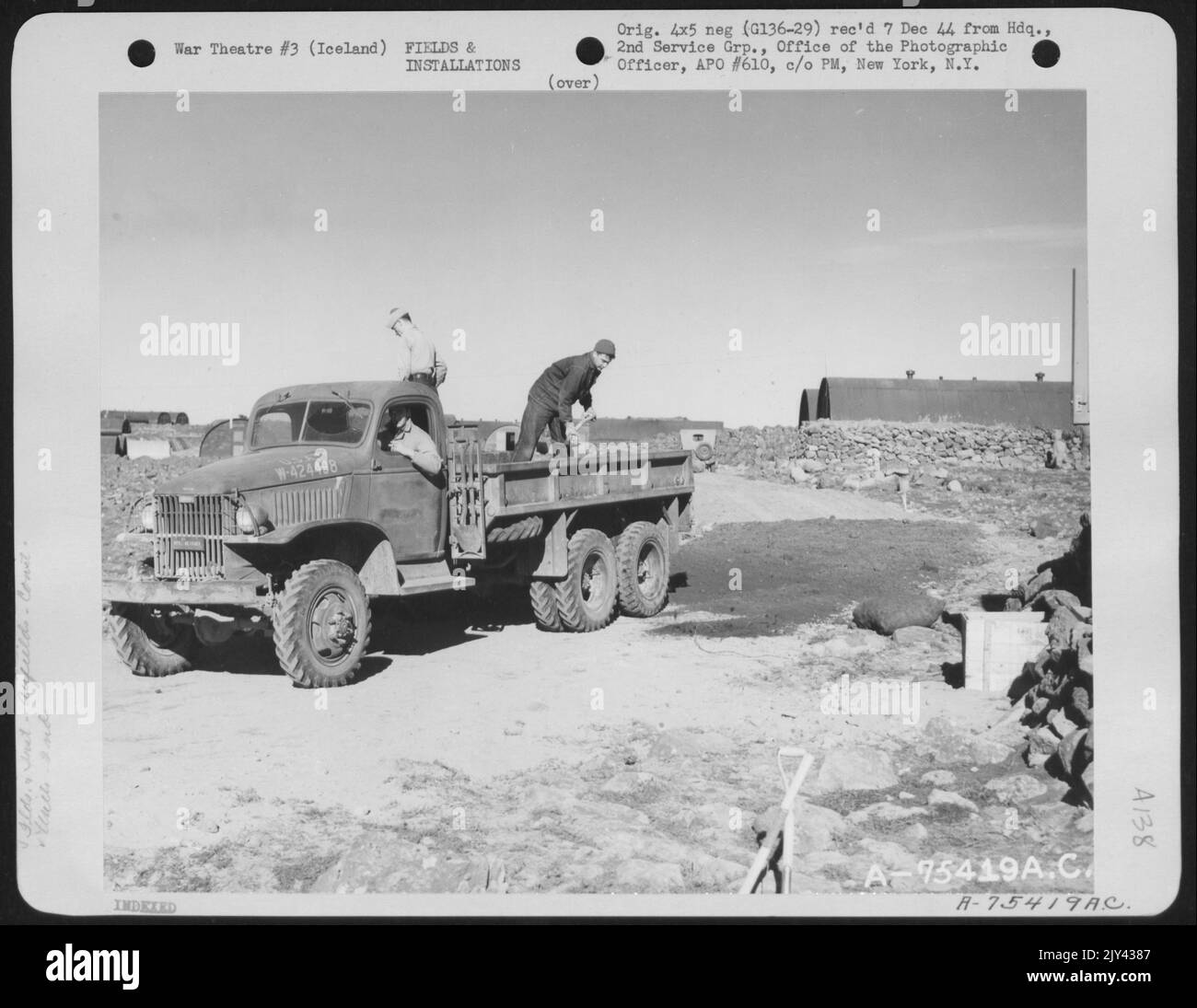 Road Construction Of The 2Nd Air Base Group Patterson Field, Iceland ...