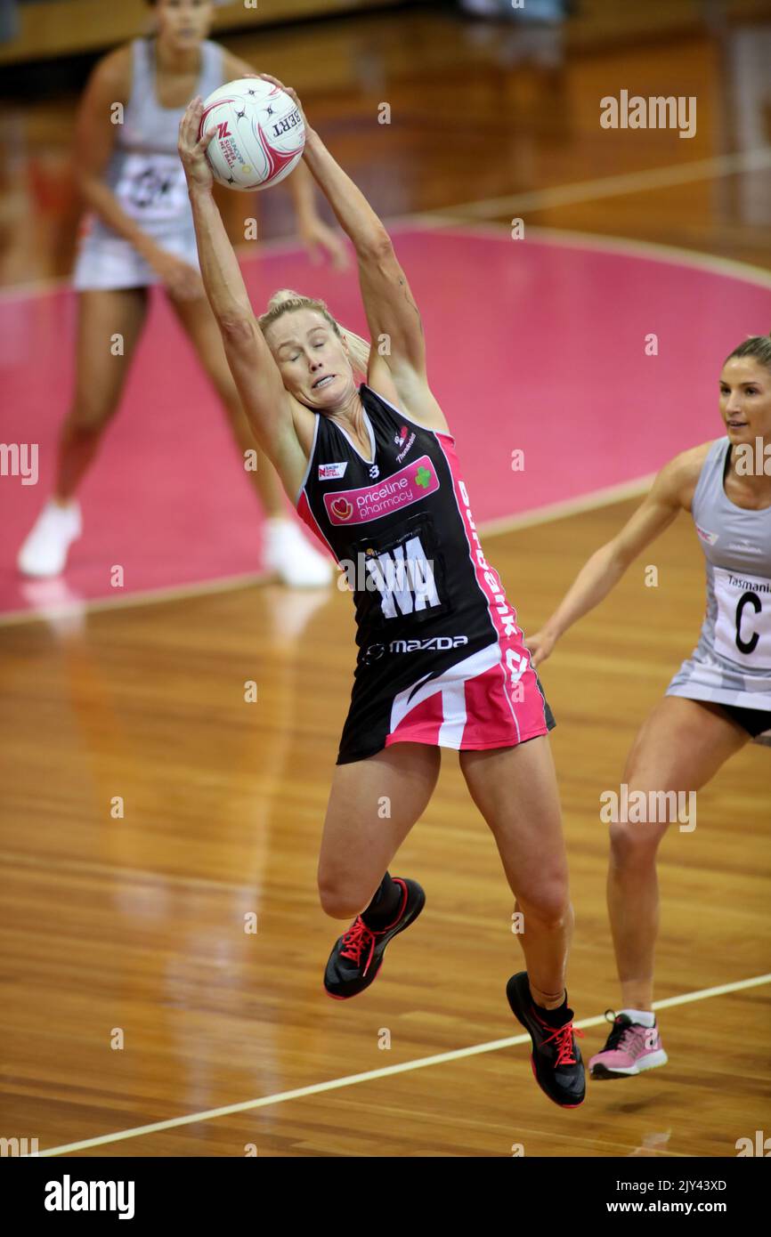 Chelsea Pitman of the Thunderbirds during the Round 11 Super Netball ...