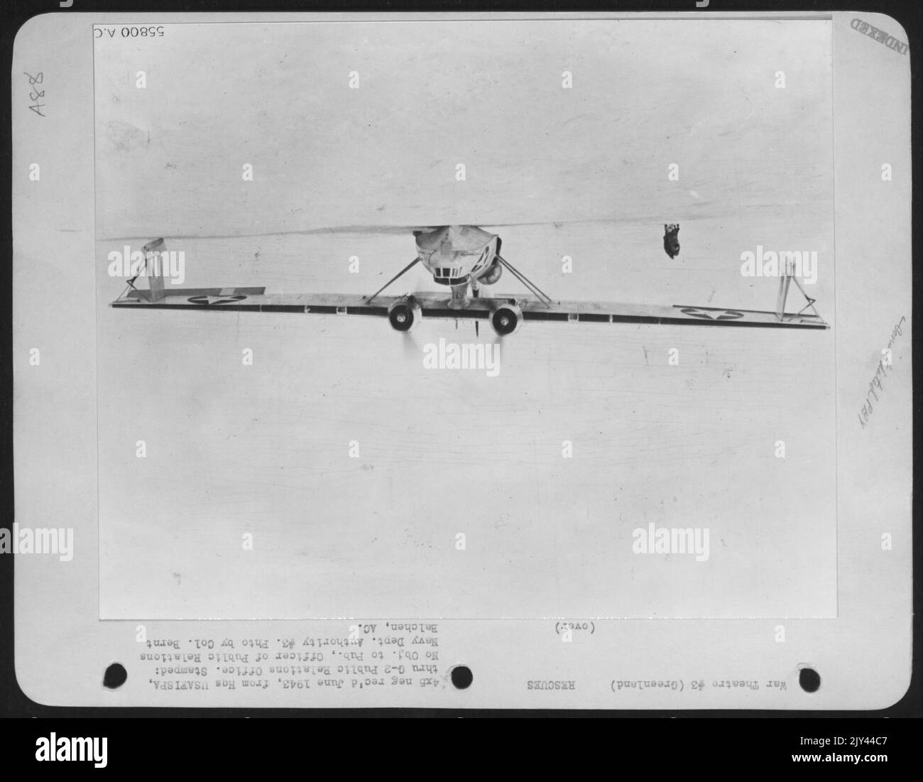 Consolidated Pby Attempting To Take Off From Ice Cap Stock Photo - Alamy