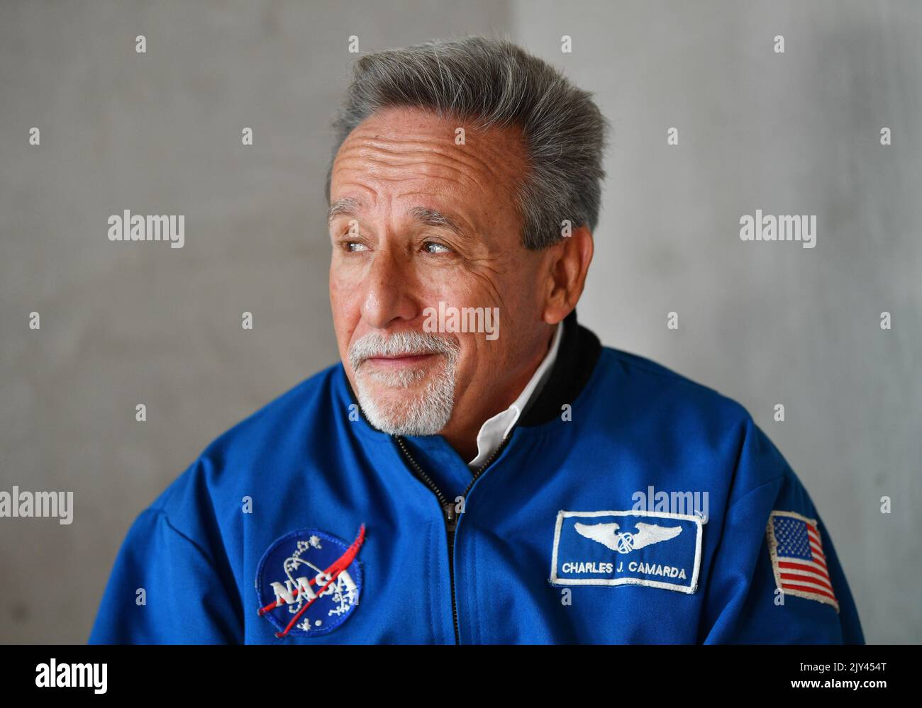 Dr Charles Camarda, a former NASA astronaut and engineer, poses for a ...