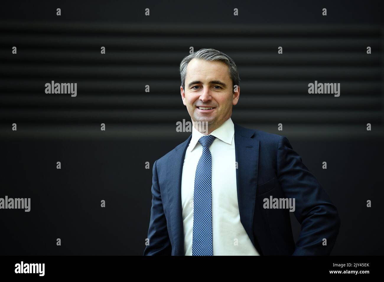 Commonwealth Bank of Australia CEO Matt Comyn poses for a photo in ...