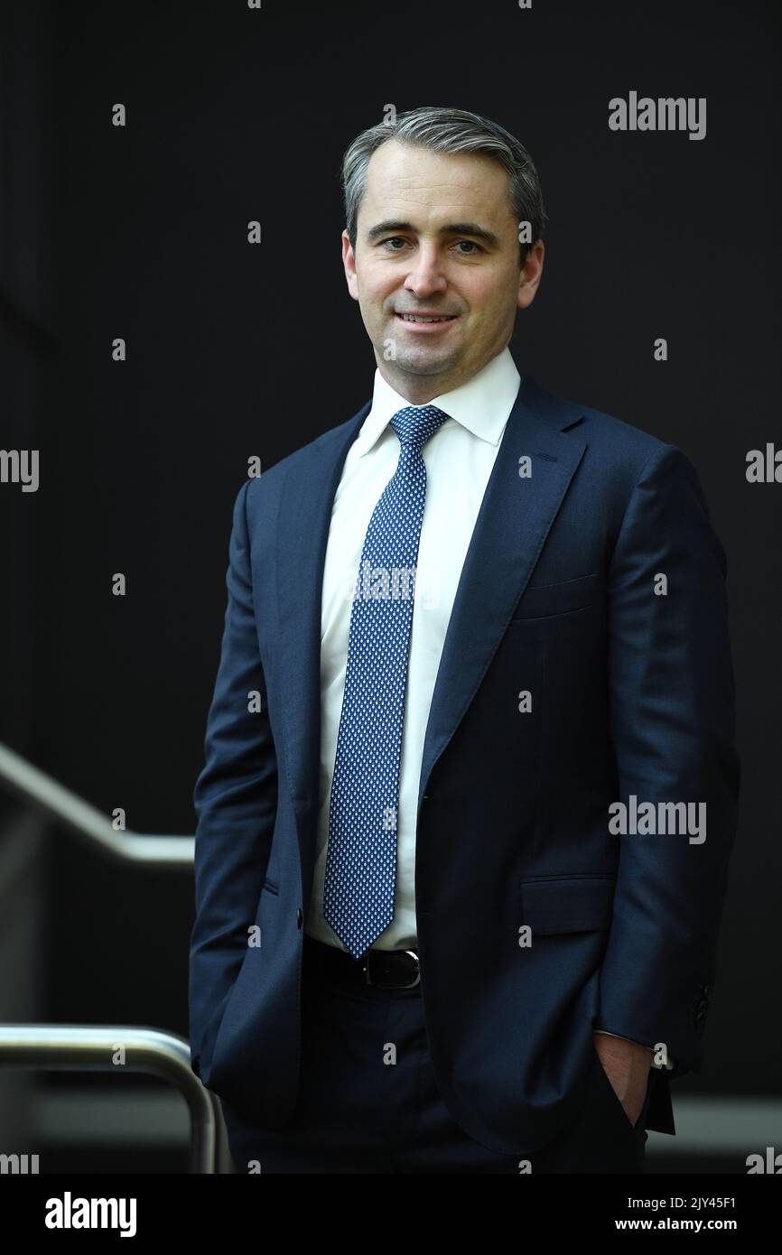 Commonwealth Bank of Australia CEO Matt Comyn poses for a photo in ...