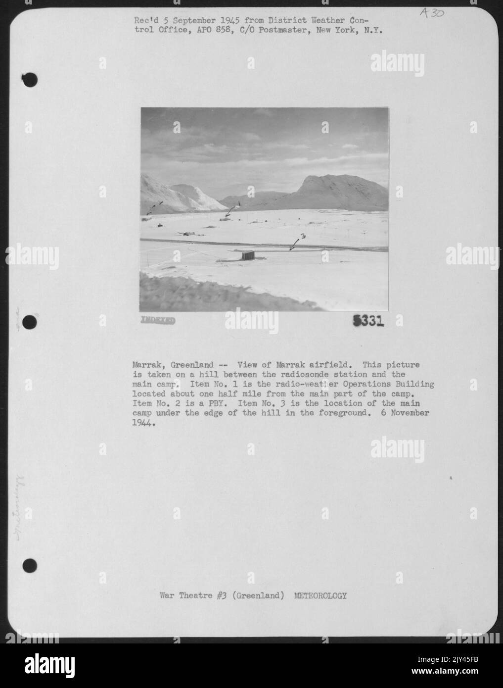 Marrak, Greenland -- View Of Marrak Airfield. This Picture Is Taken On ...