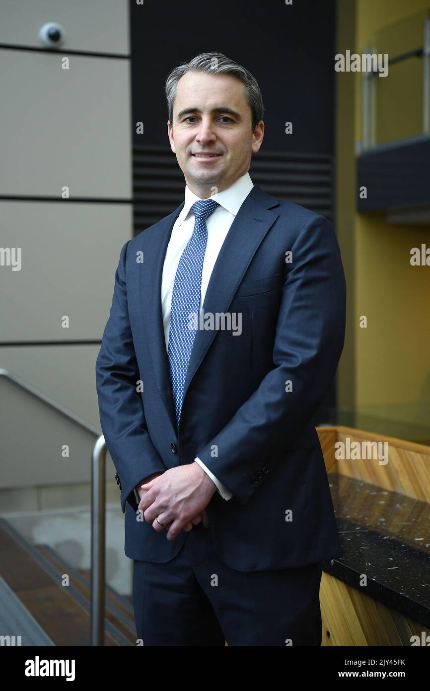 Commonwealth Bank of Australia CEO Matt Comyn poses for a photo in ...