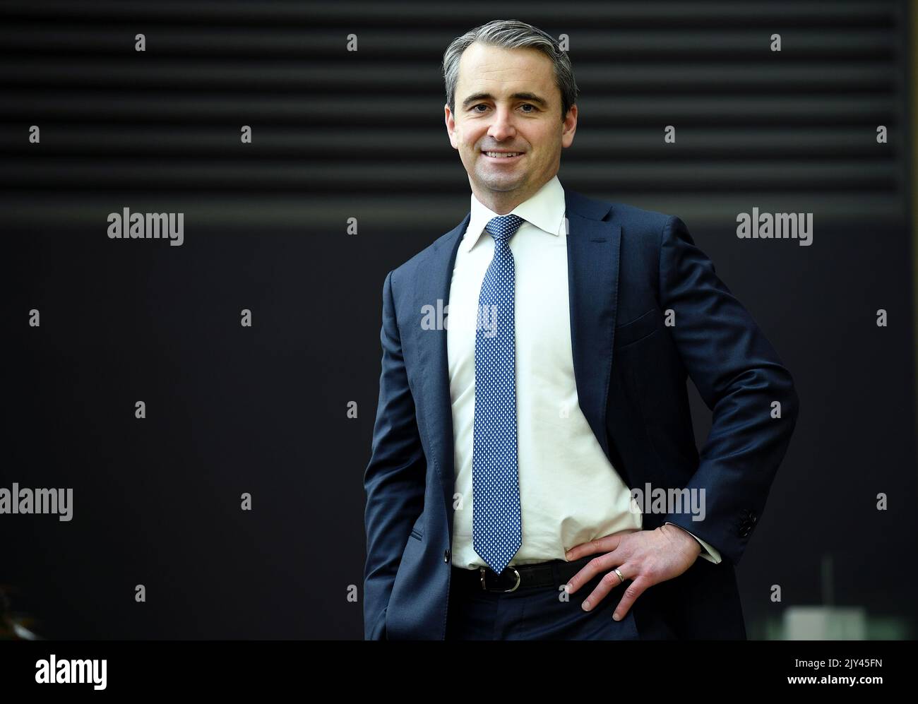 Commonwealth Bank of Australia CEO Matt Comyn poses for a photo in ...