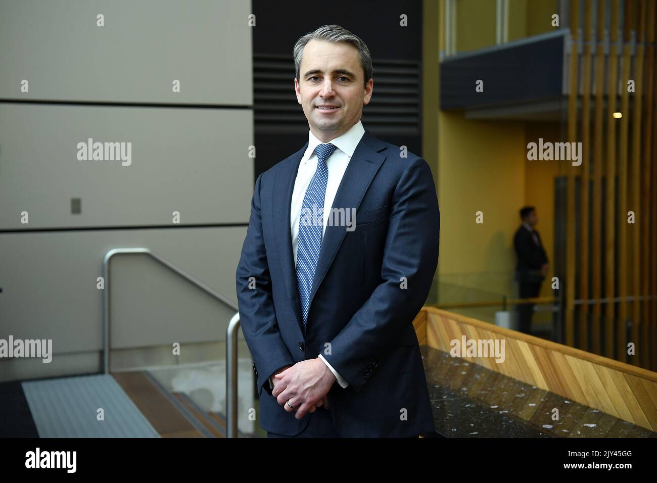 Commonwealth Bank of Australia CEO Matt Comyn poses for a photo in ...