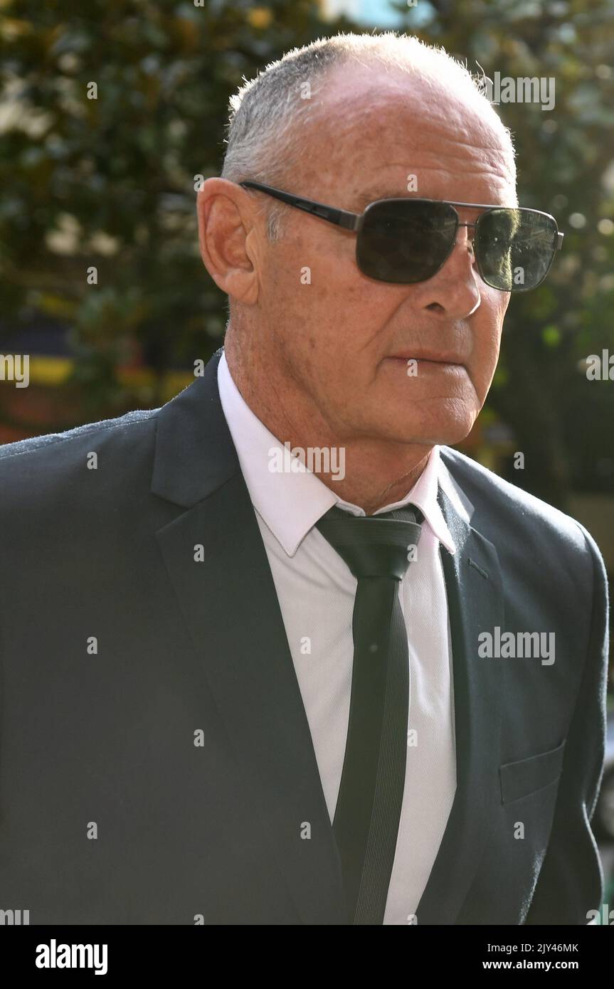 Chris Dawson arrives at the Downing Centre Courts in Sydney, Thursday ...