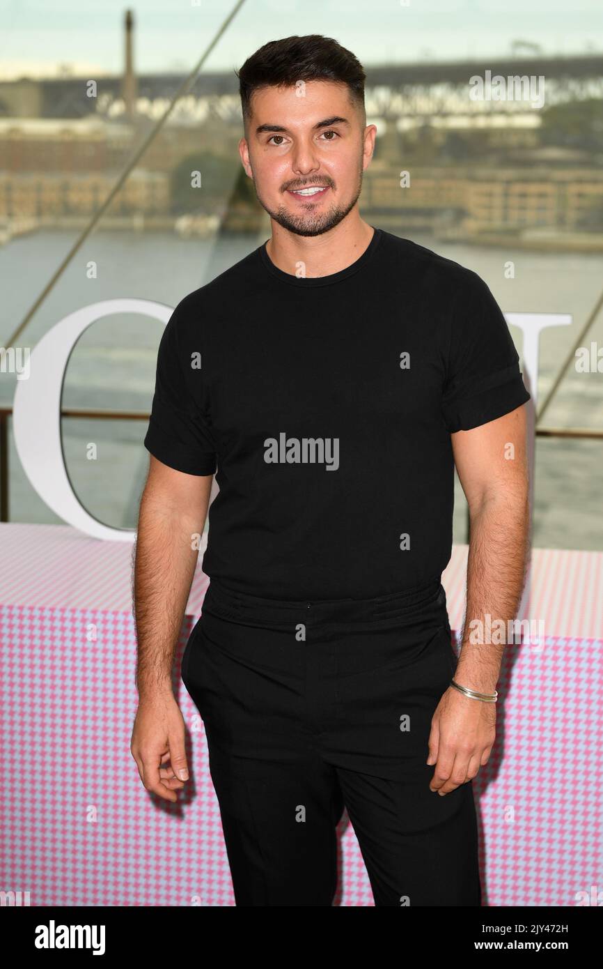 Australian designer Johnny Schembri arrives at the David Jones SS19 ...