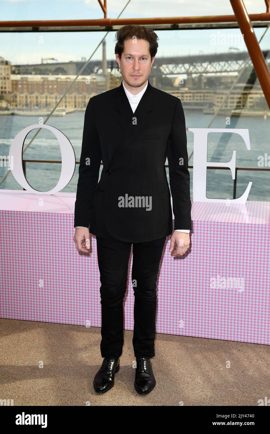 Australian designer Marc Freeman arrives at the David Jones SS19 season ...