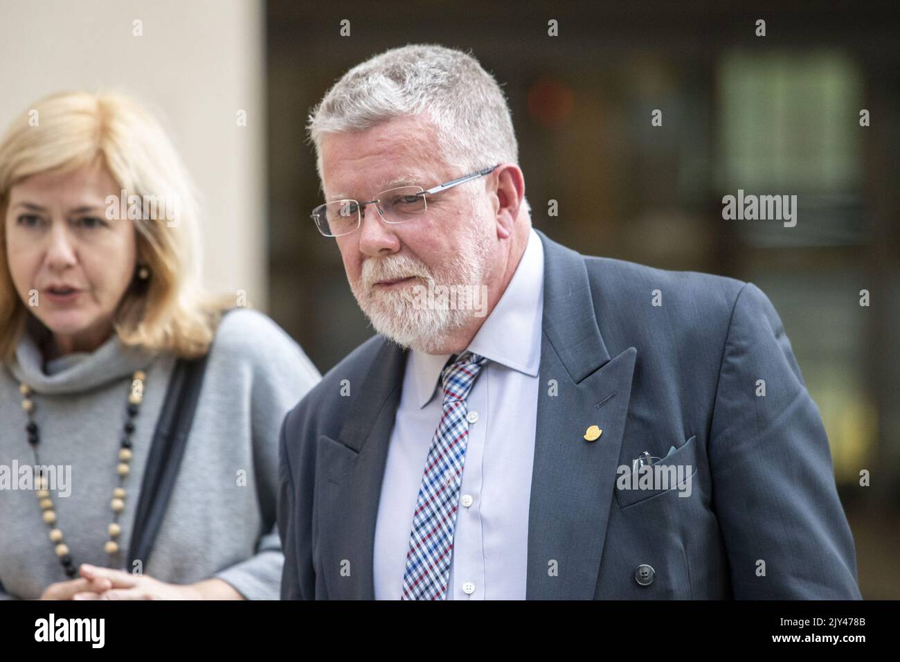 Aged and Disabilty Advocacy Australia CEO Geoff Rowe is seen leaving ...