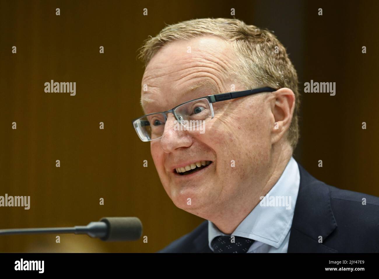 Governor of the Australian Reserve Bank (RBA) Philip Lowe speaks during ...
