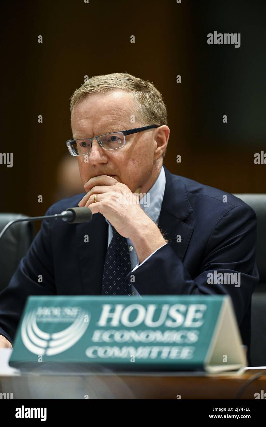 Governor of the Australian Reserve Bank (RBA) Philip Lowe speaks during ...