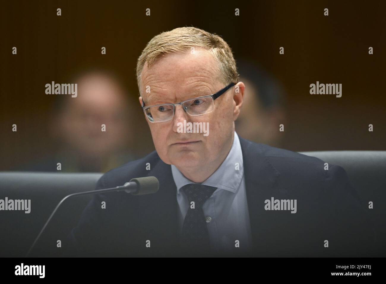 Governor of the Australian Reserve Bank (RBA) Philip Lowe speaks during ...