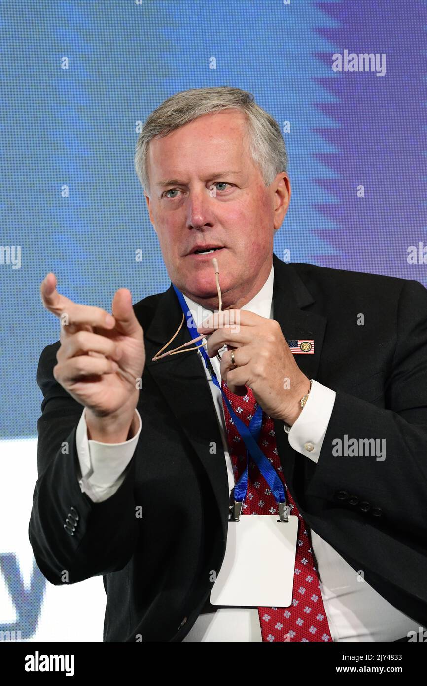 US Congressman Mark Meadows addresses the Conservative Political Action ...