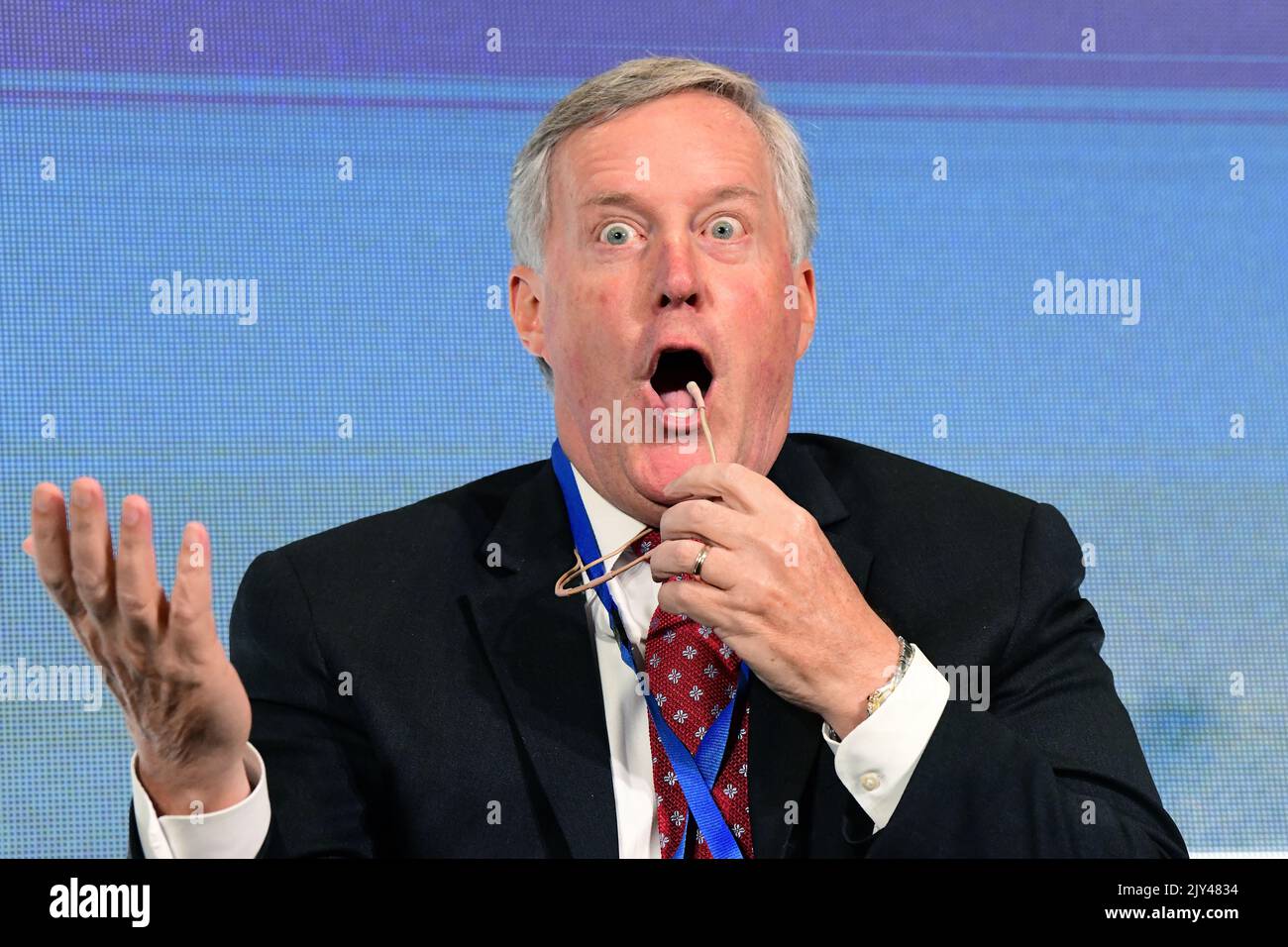 US Congressman Mark Meadows addresses the Conservative Political Action ...