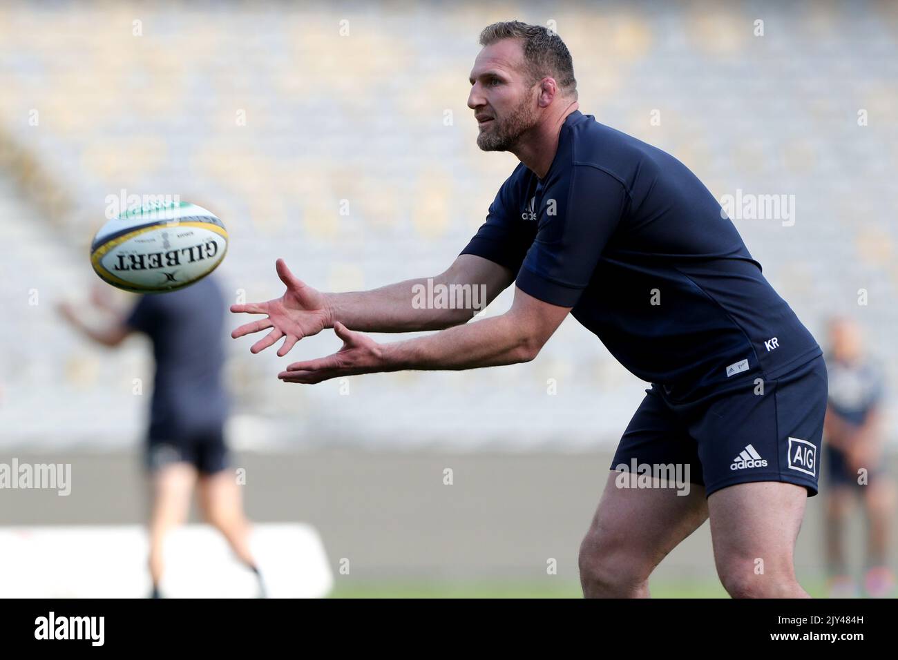 Kieran Read of the All Blacks is seen during the New Zealand All Blacks ...