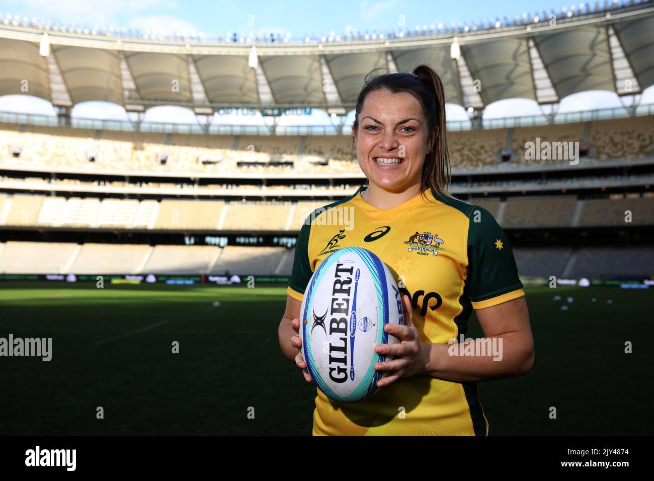 Grace Hamilton, captain of the Wallaroos poses for a photograph at the ...