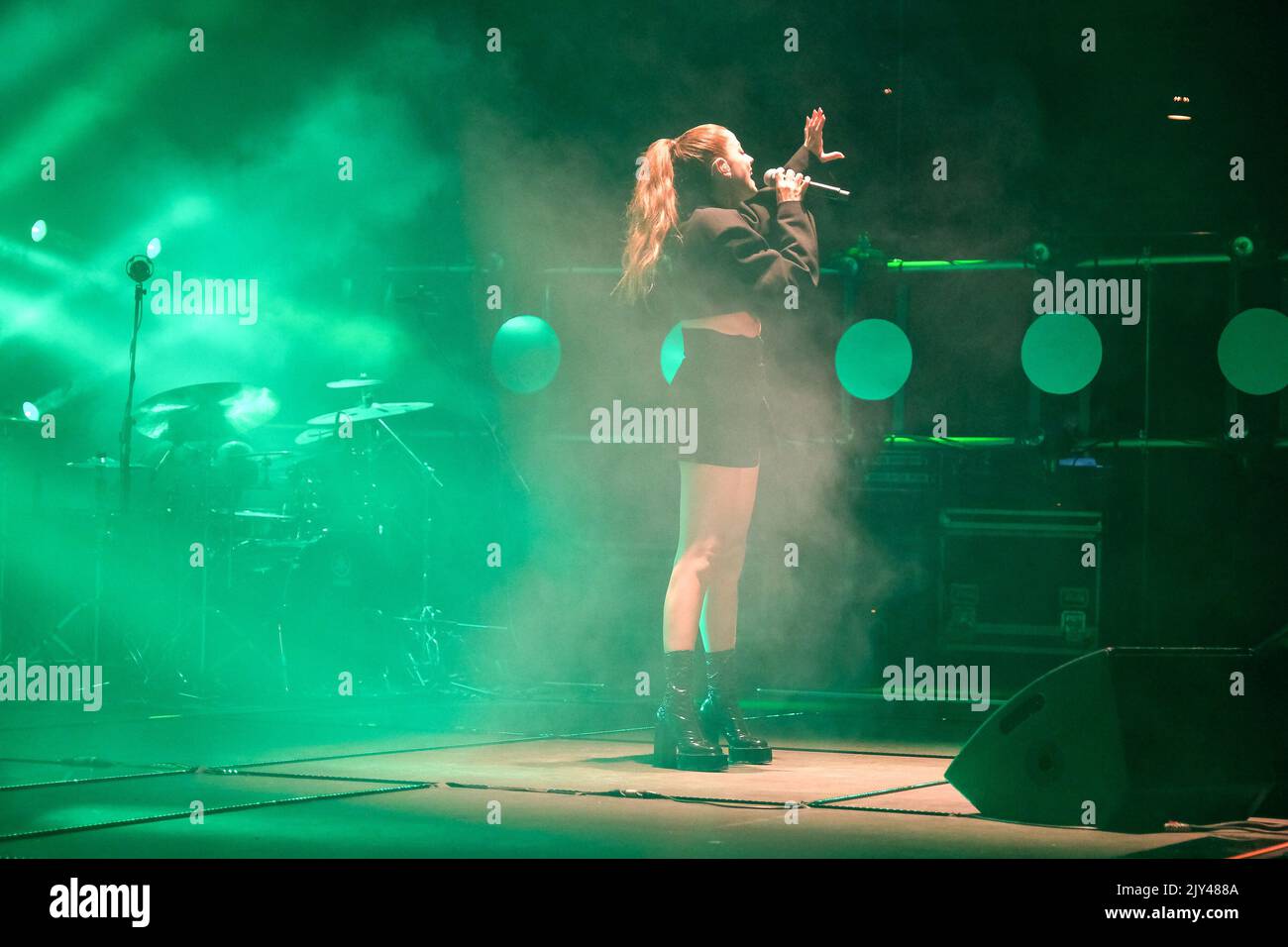 Annalisa during the Italian singer Music Concert ANNALISA - Nuda10Club ...