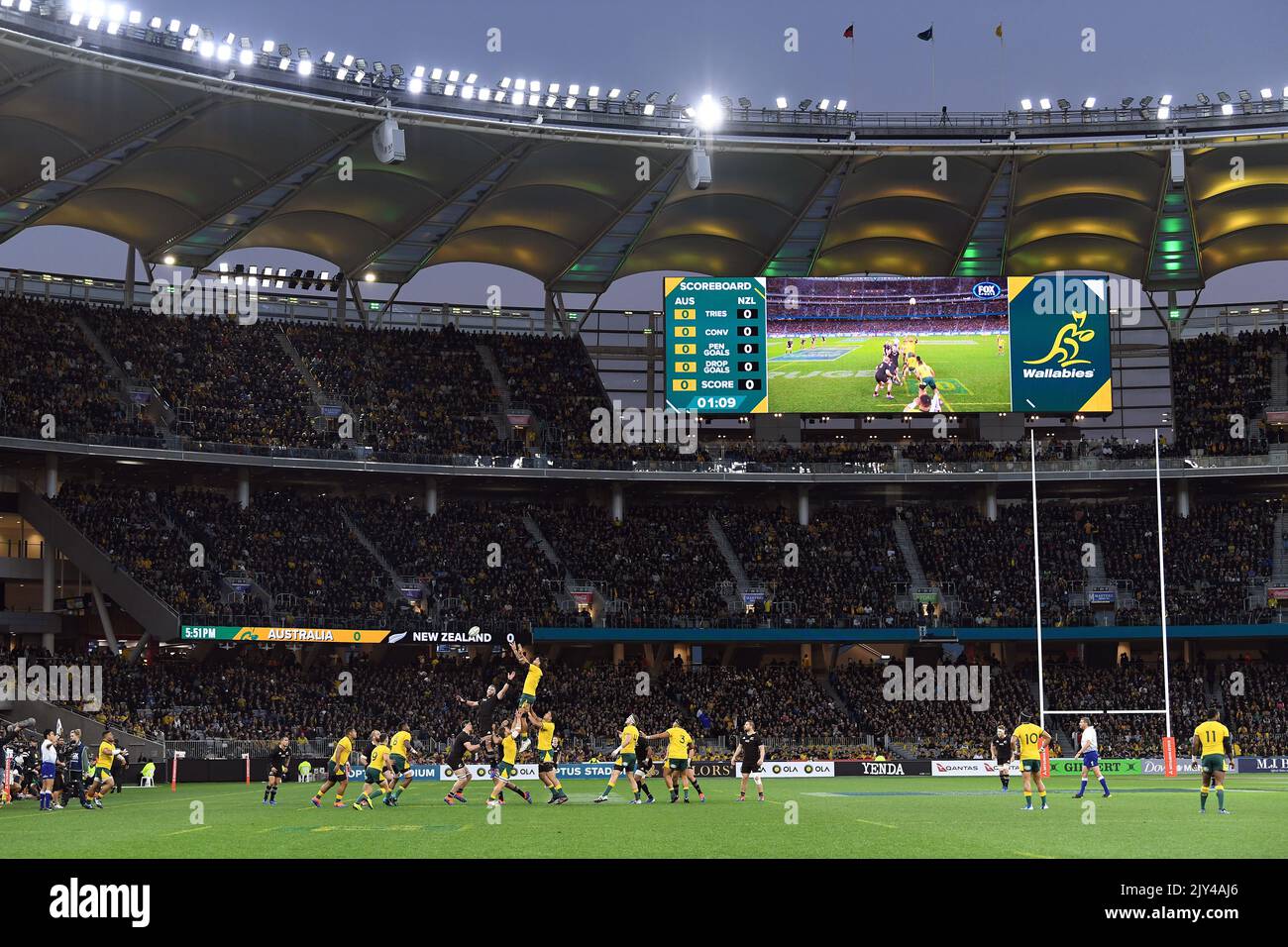 General view of play during the Bledisloe Cup match between the ...