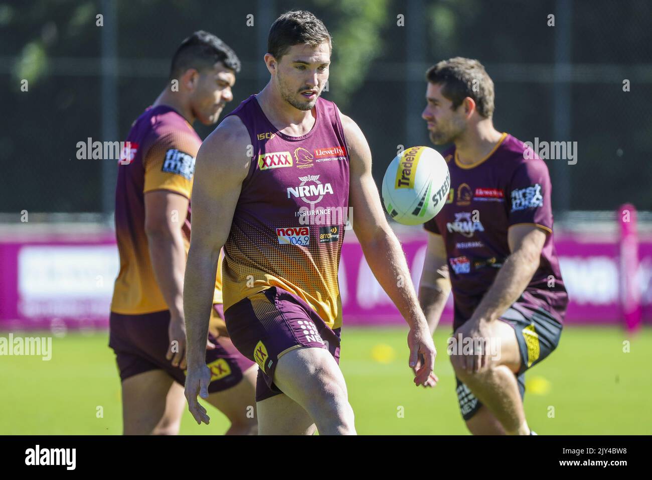 Brisbane Broncos player Corey Oates is seen during a team training ...