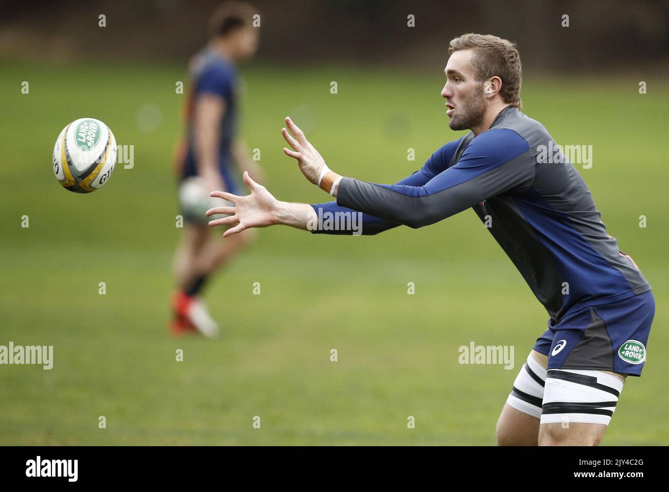 Izack Rodda in action during a Wallabies training session at Scotch ...