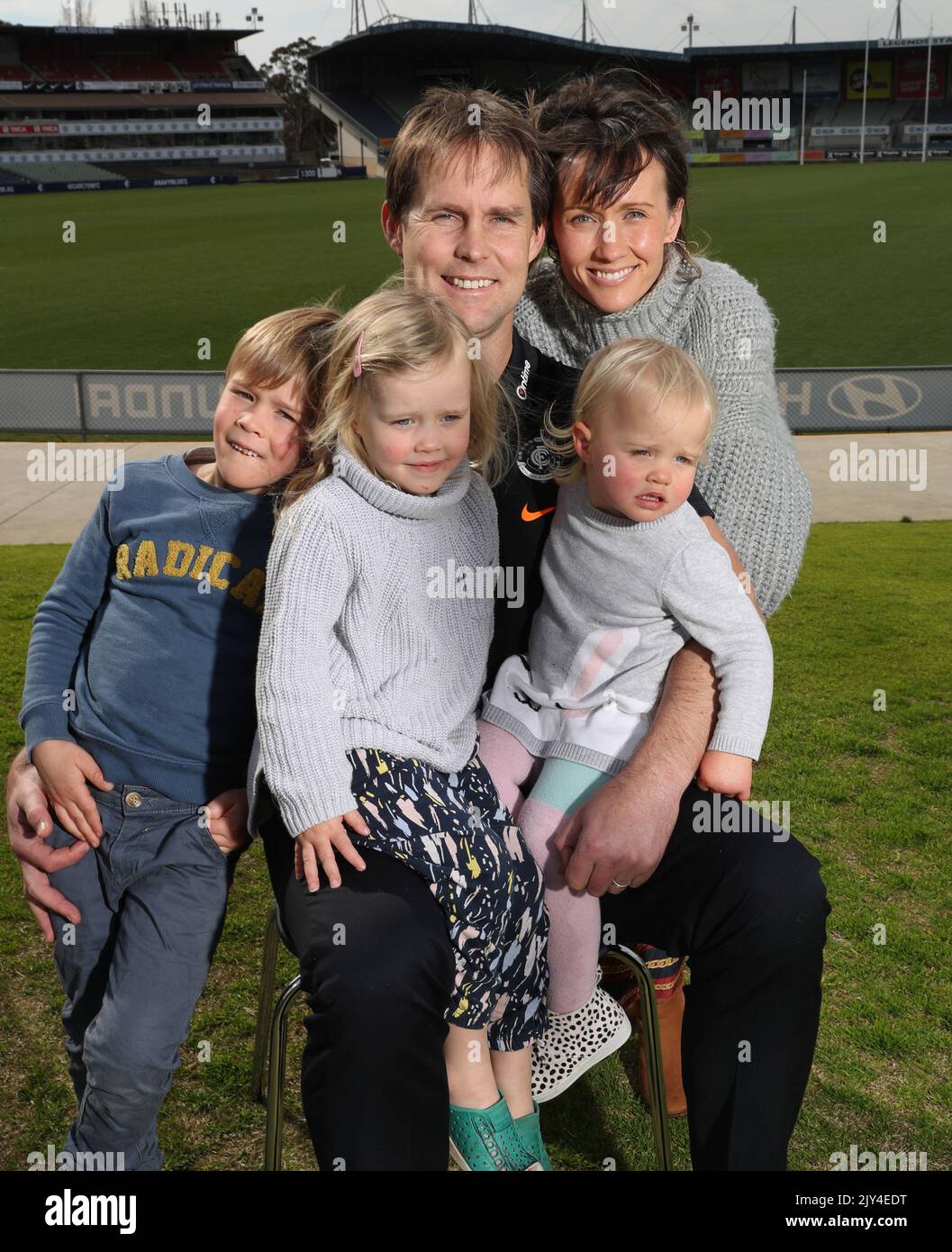 New Carlton Senior Coach David Teague poses for a photograph with his ...