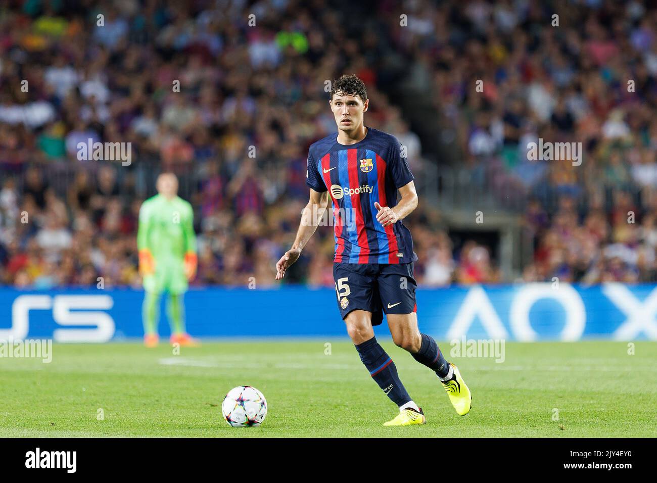 Barcelona, Spain. 7th Sep, 2022. Christensen in action during the Uefa ...