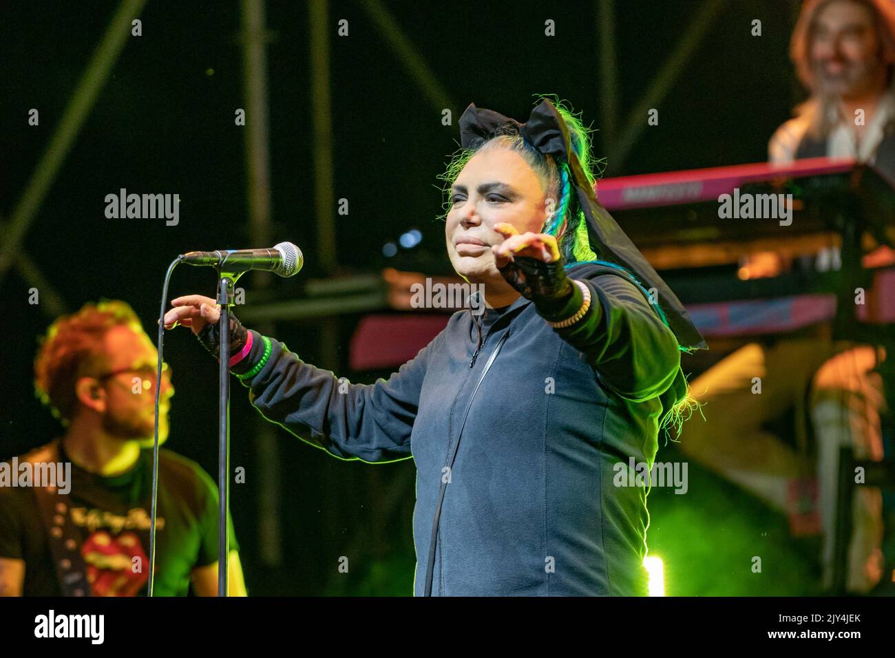 Loredana Berte in concert during the Italian singer Music Concert ...