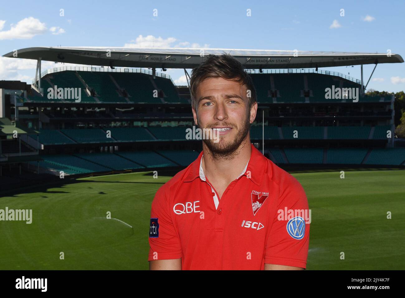 Former Sydney Swans co-captain Kieren Jack poses for a photograph after ...