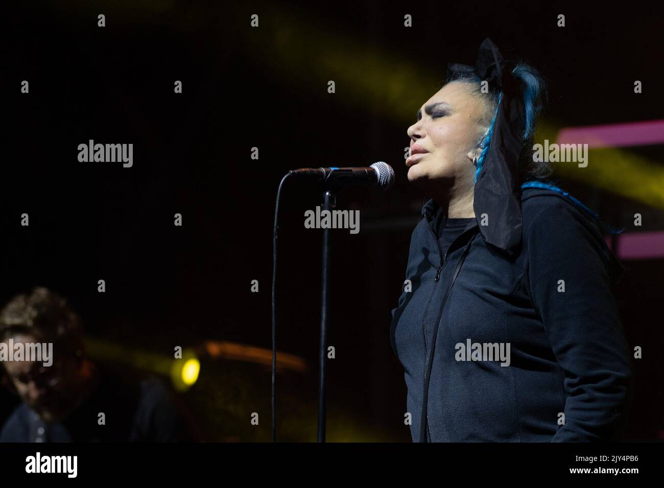 Loredana Berte in concert during the Italian singer Music Concert ...