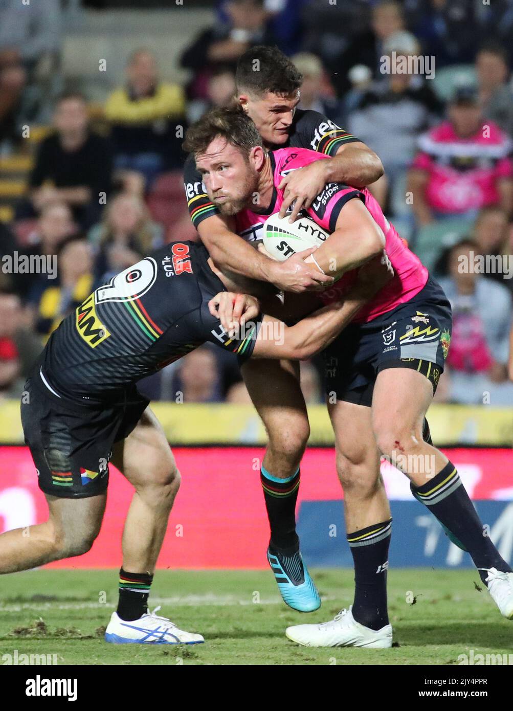 Gavin Cooper of the Cowboys during the Round 23 NRL match between the ...
