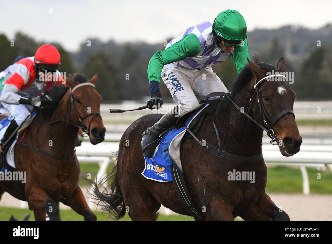 Richard Cully rides Wells to finish in third place in Race 6, the E ...