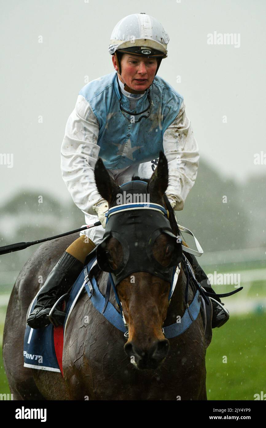 Jockey Kate Walters returns to the scale after riding Brigadier to ...