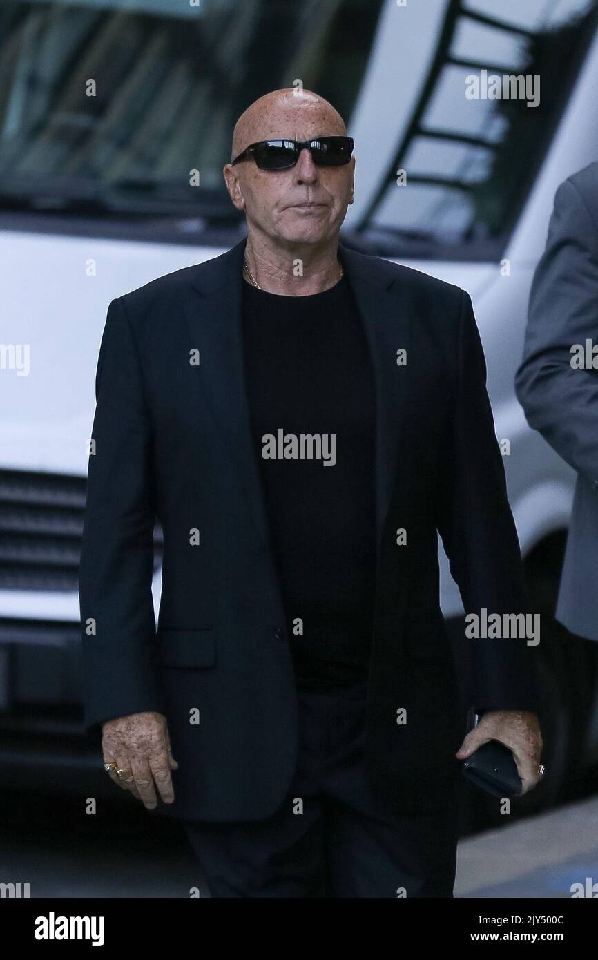 Tom Domican arrives at the Federal Court in Sydney, Wednesday, August ...