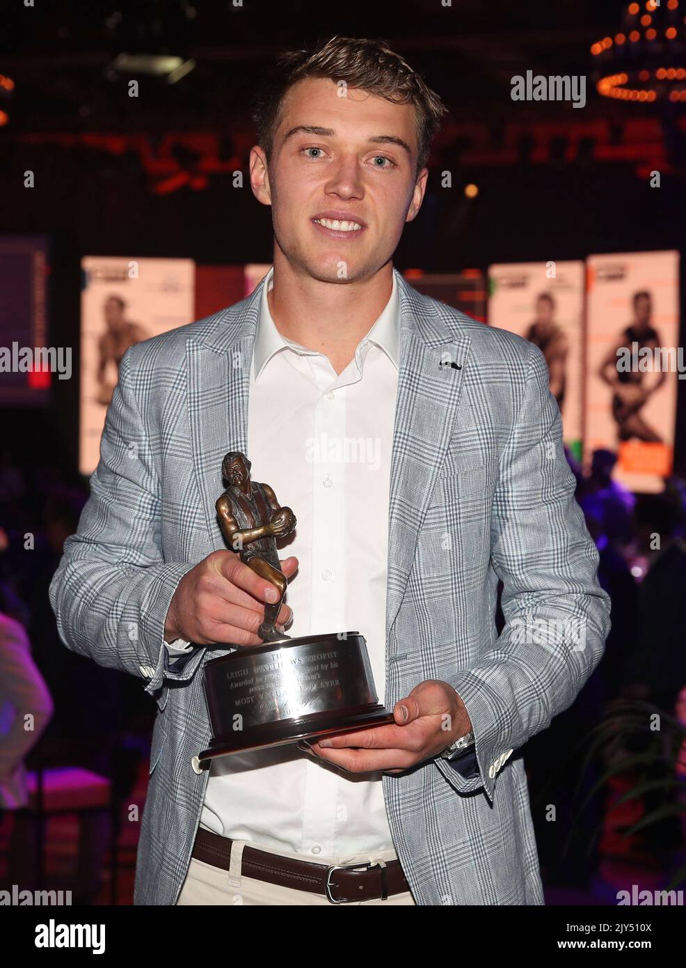 Patrick Cripps of the Blues poses for a photograph after winning the ...