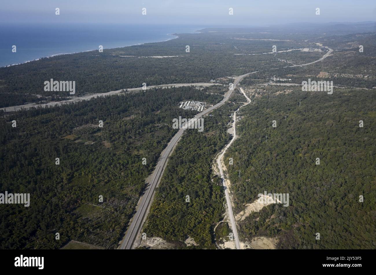 An aerial view of the Suai-Fatucai section of the expressway built by ...