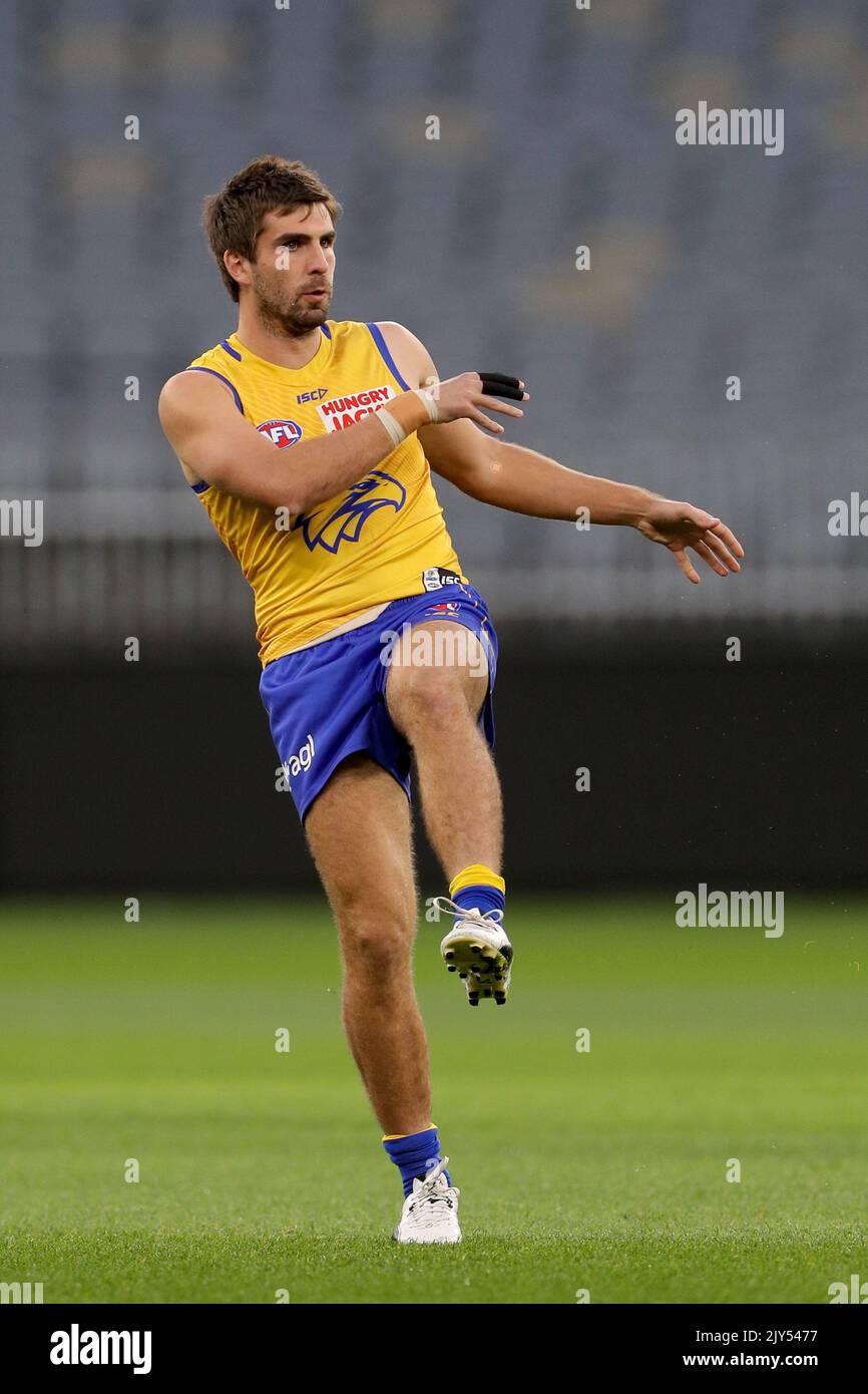Andrew Gaff is seen during a West Coast Eagles training session at ...