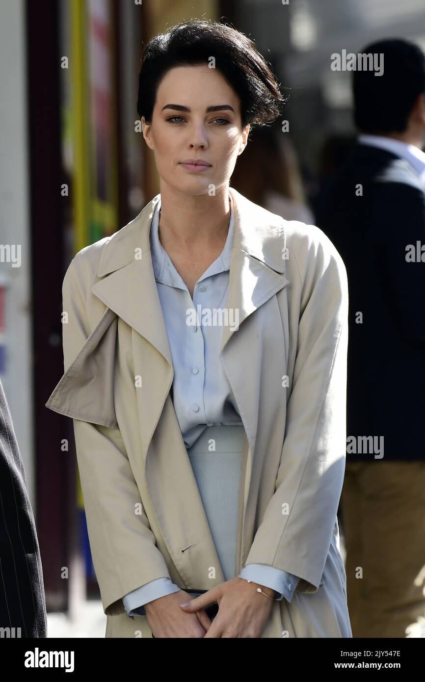 Sarah Budge arrives at Downing Centre District Court, Sydney, Tuesday ...