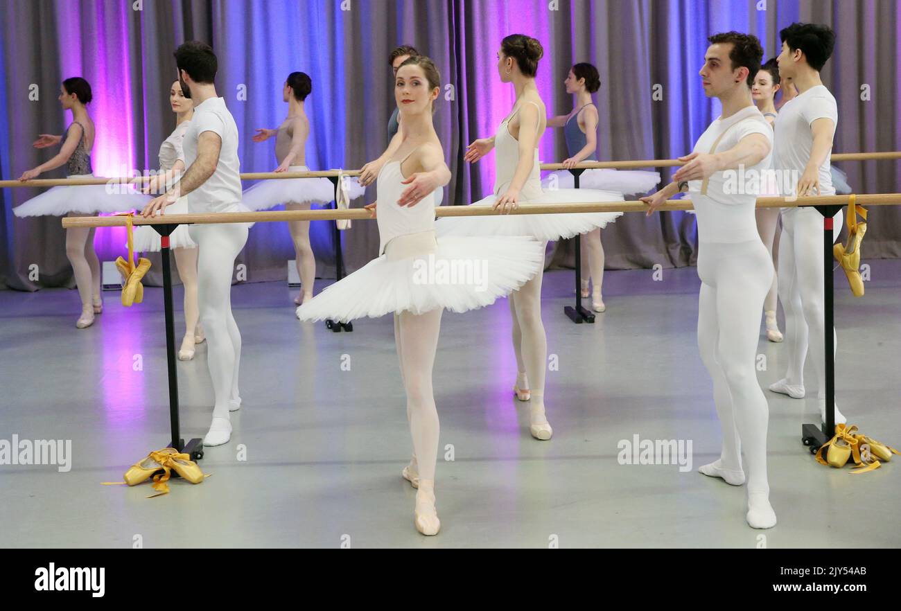 Ballet dancers at the The Primrose Potter Australian Ballet Centre in ...